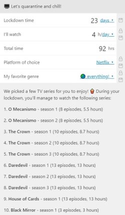 Netflix : planifiez vos sessions de binge-watching pendant le confinement grâce à ce calculateur