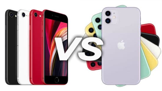 iPhone SE 2020 vs. iPhone 11 : quelles sont les différences