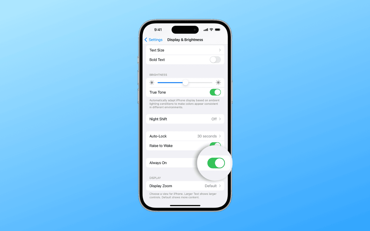 iPhone 14 Pro : comment désactiver l'écran always-on