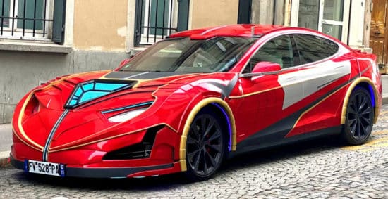 On a retrouvé la Tesla d'Iron Man