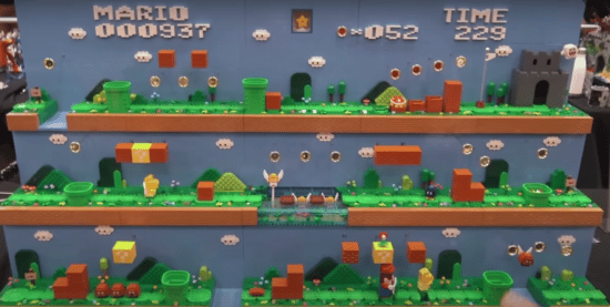 Composé de 12 000 LEGO, ce niveau de Super Mario Bros prend vie