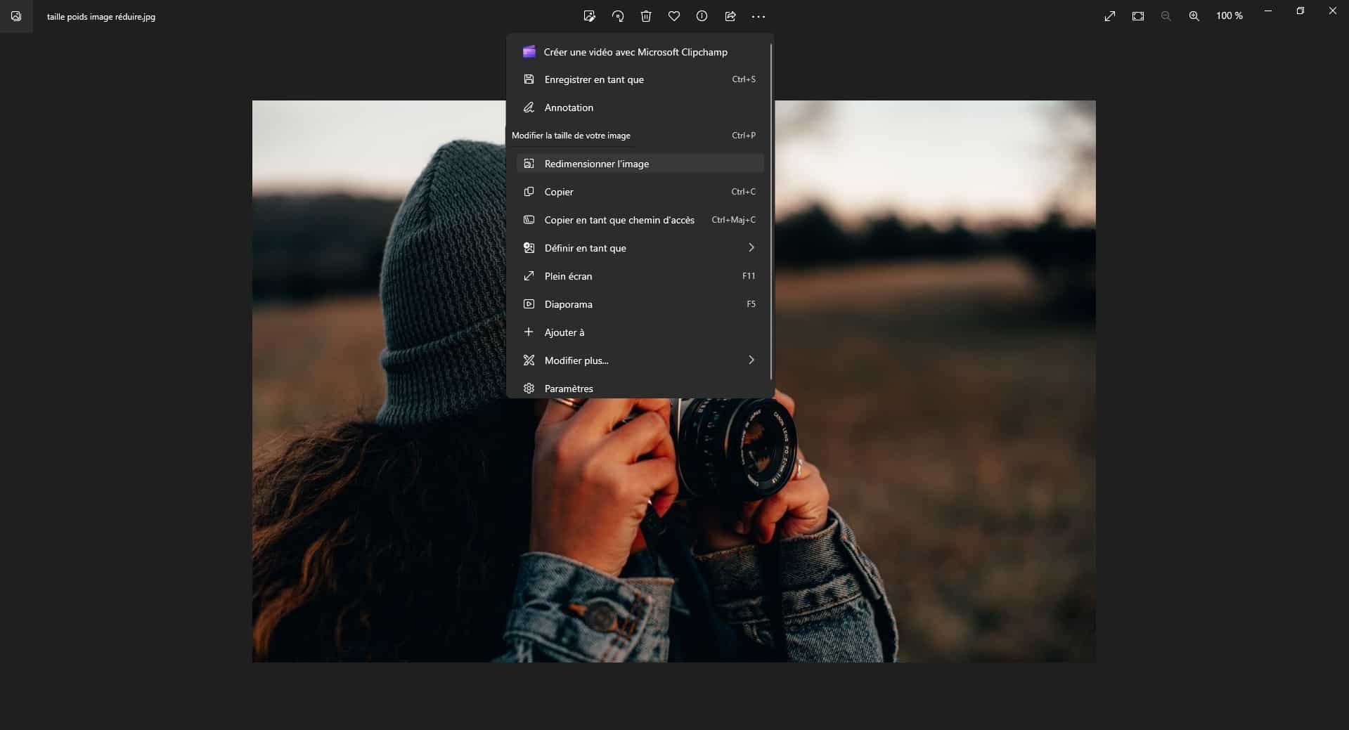 Comment réduire la taille et le poids d'une image ou d'une photo