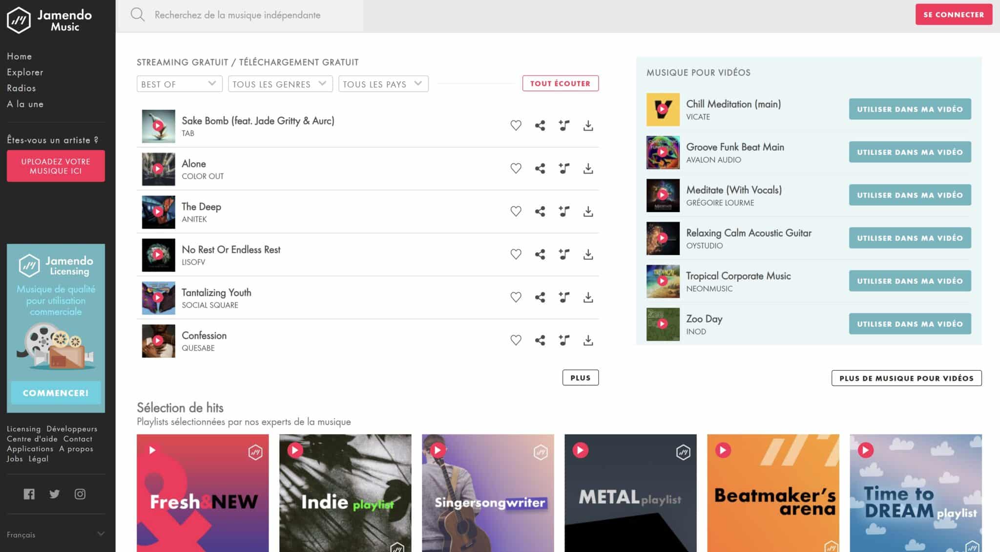 Les 10 meilleurs sites pour télécharger de la musique gratuitement en ...
