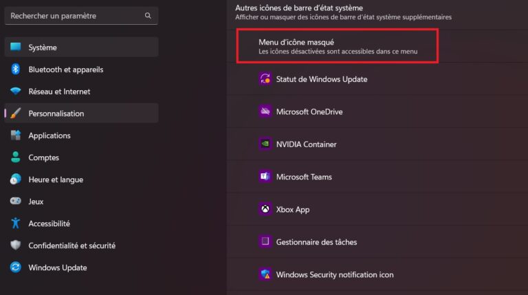 Comment afficher les icônes cachées de Windows 11 Comment afficher les icônes cachées de Windows 11