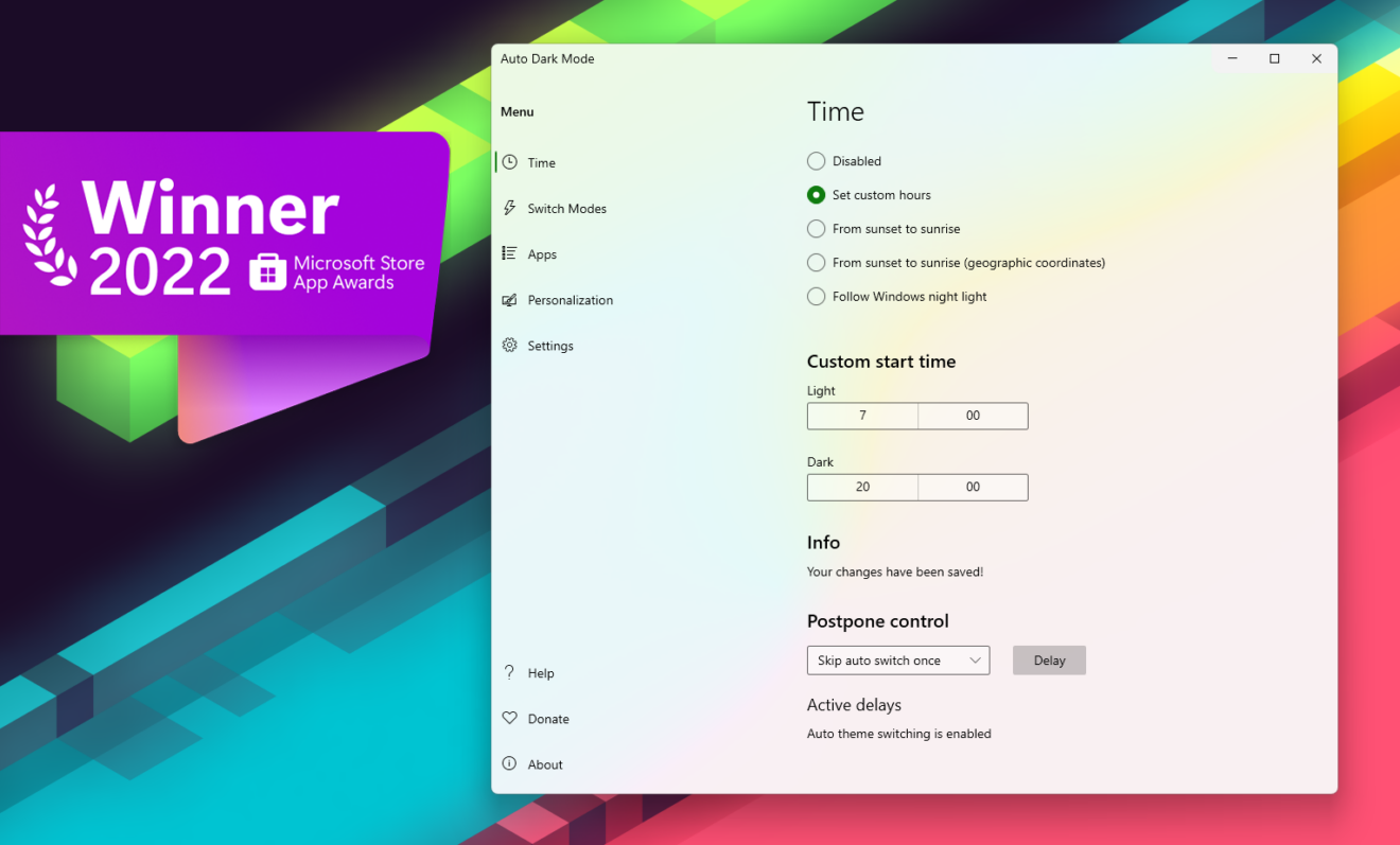 Windows 11 : Auto Dark Mode, la solution pour profiter du mode sombre sans se prendre la tête