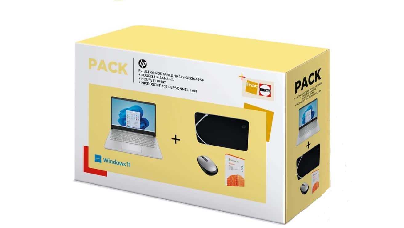 Pack complet PC HP et ses accessoires : l'ensemble est à 200 € de moins ...