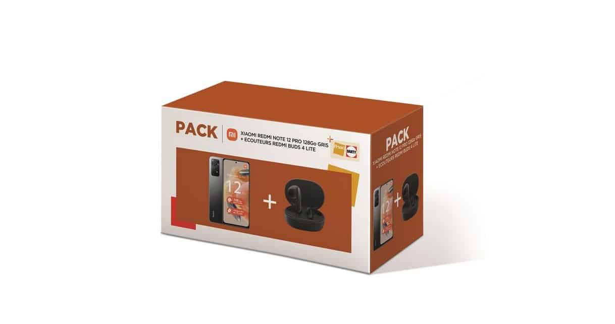 Le pack Xiaomi Redmi Note 12 Pro + Redmi Buds 4 Lite est à petit prix ...