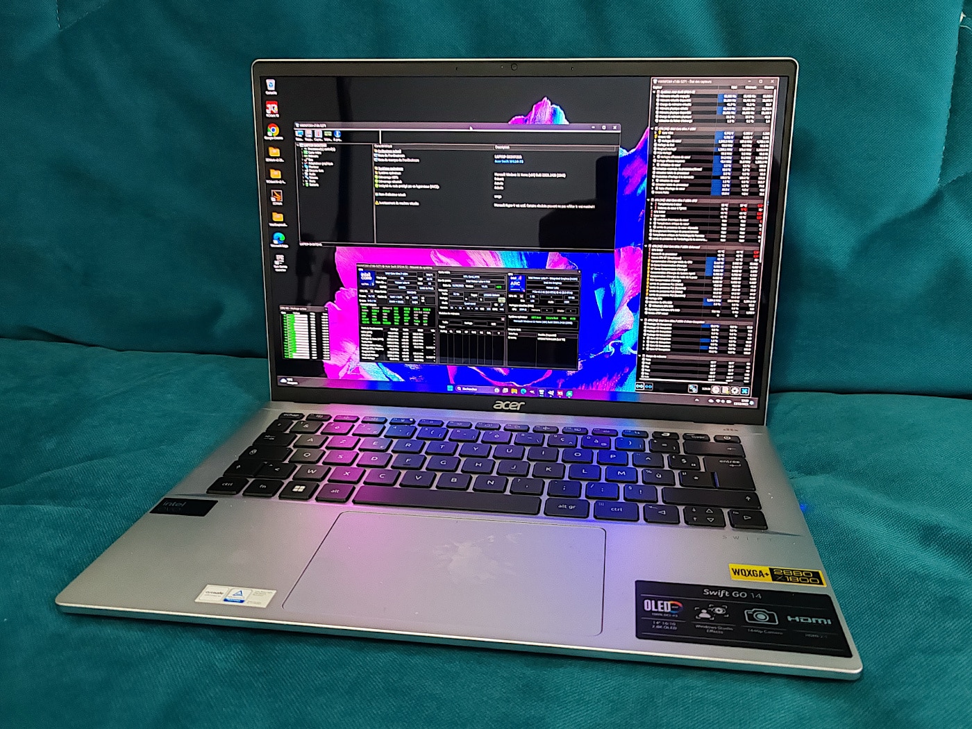 Test Acer Swift Go 14 : Core Ultra 7, écran OLED lumineux, équipement ...