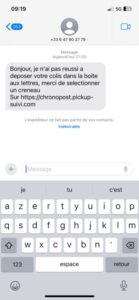 Chronopost : ce SMS d'un faux livreur est un piège, ne l'ouvrez surtout pas
