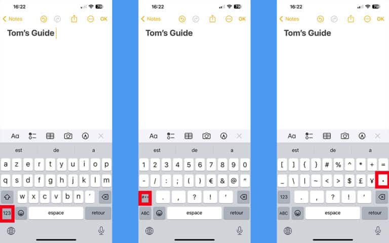 Voici comment faire un point médian « · » sur Windows, Mac, Android et iOS