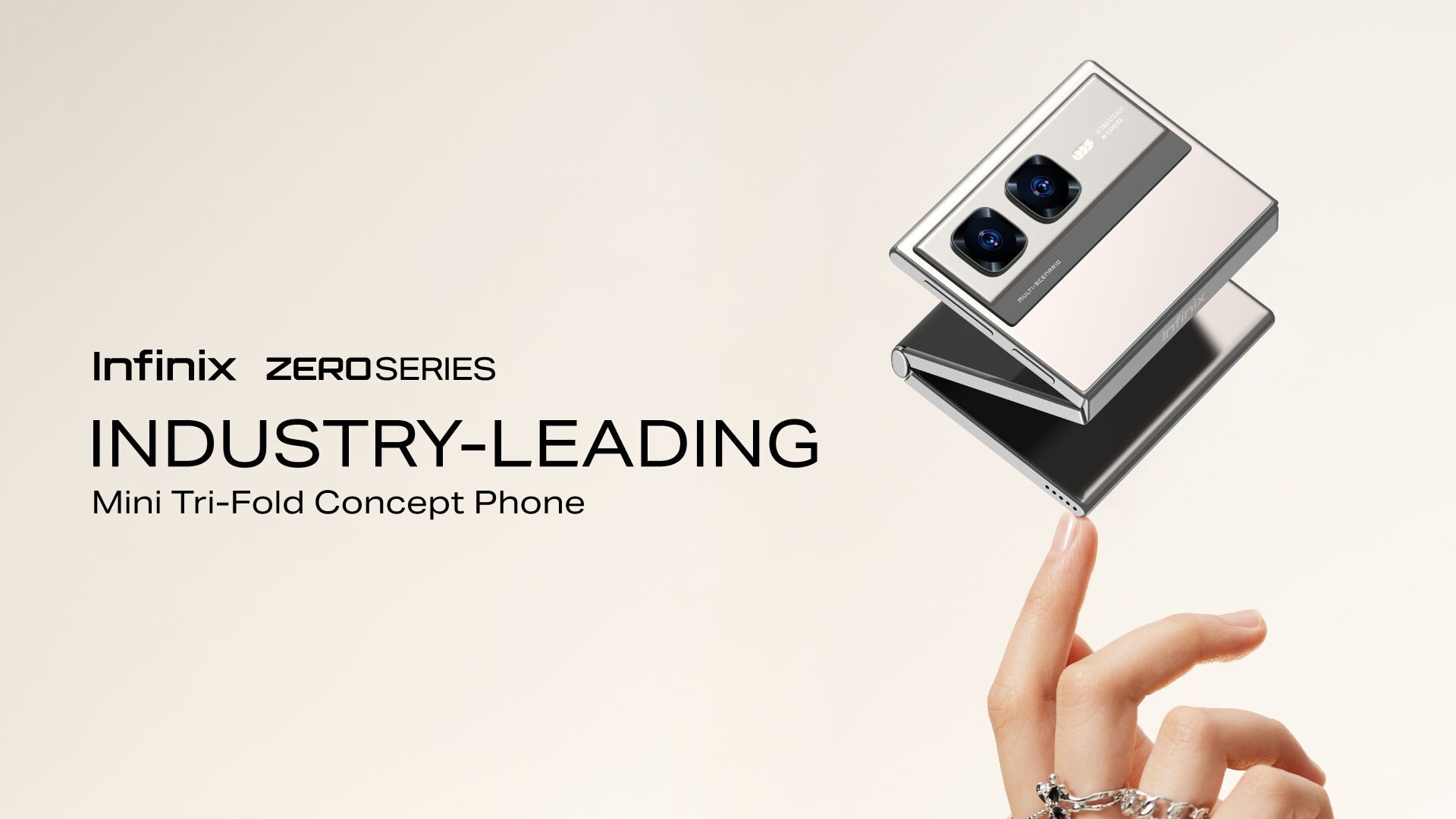 Zero Mini Tri-Fold : un concept de mini smartphone pliable en 3